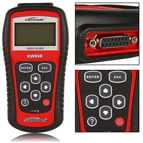 Aparat pentru diagnoza auto si tester auto KONNWEI KW808 Diagnostic ...