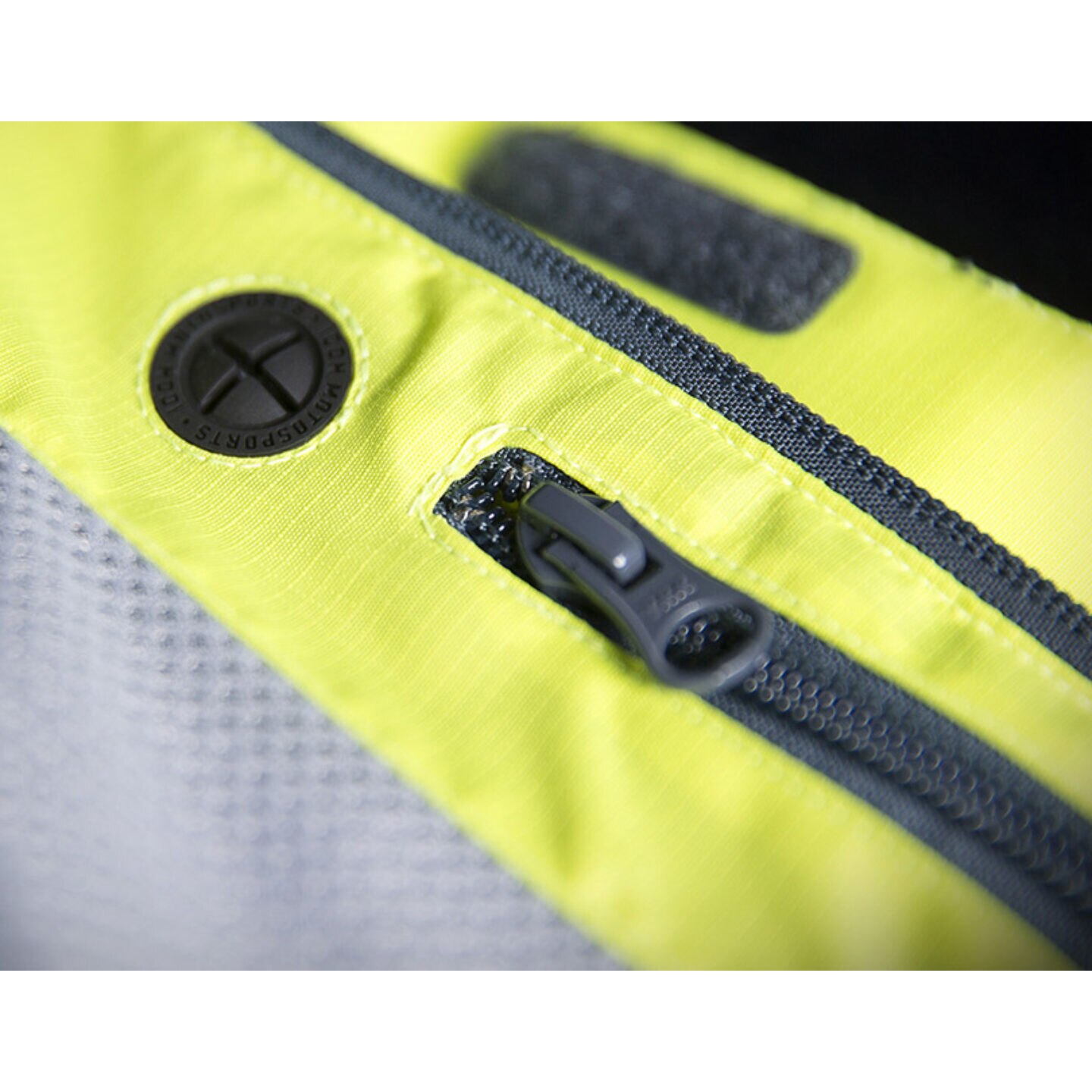 Geaca moto PDX 2, Icon, Impermeabila, gri - verde neon, marime M - eMAG.ro