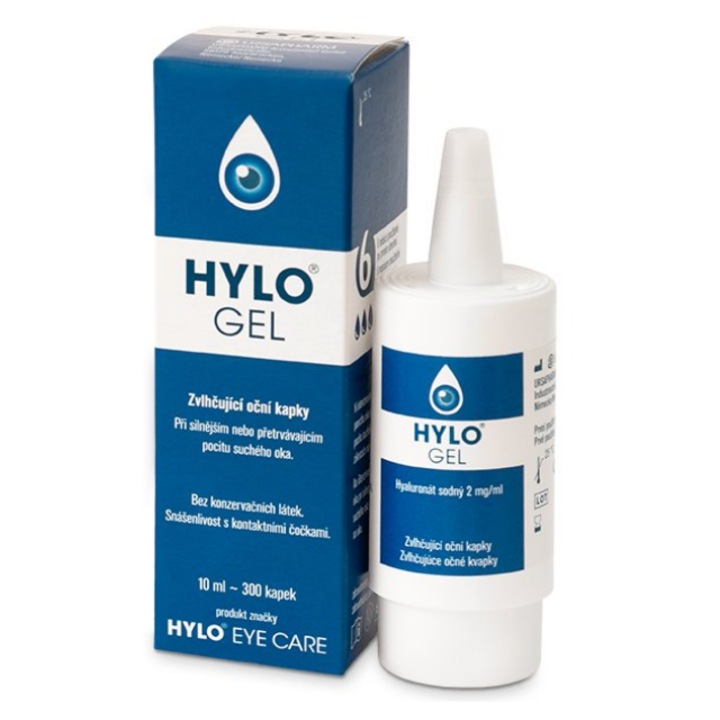 Picaturi lubrifiante pentru ochi HYLO GEL, 10 ml - eMAG.ro