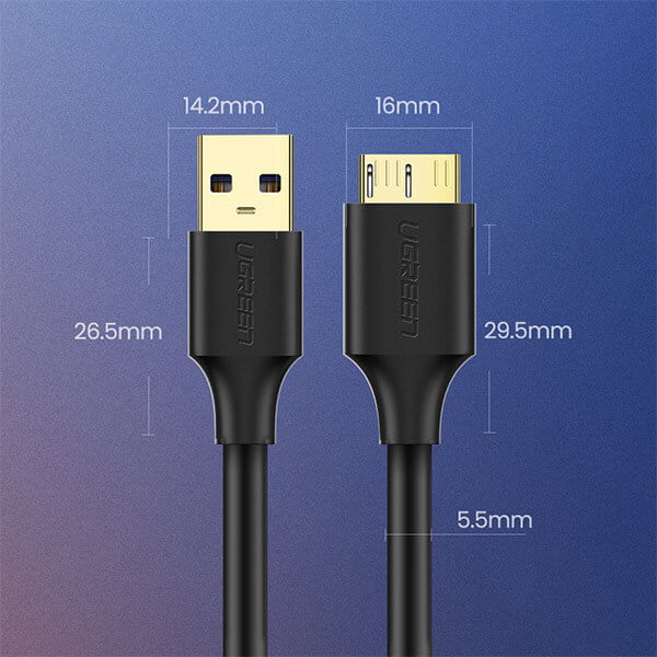 Cablu Transfer Date USB la Micro USB Type-B, Ugreen Super Speed, 5 Gbps ...