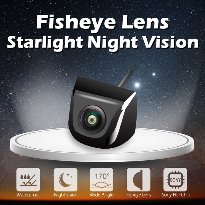 Camera marsarier / frontala HD unghi 170 grade cu StarLight Night ...