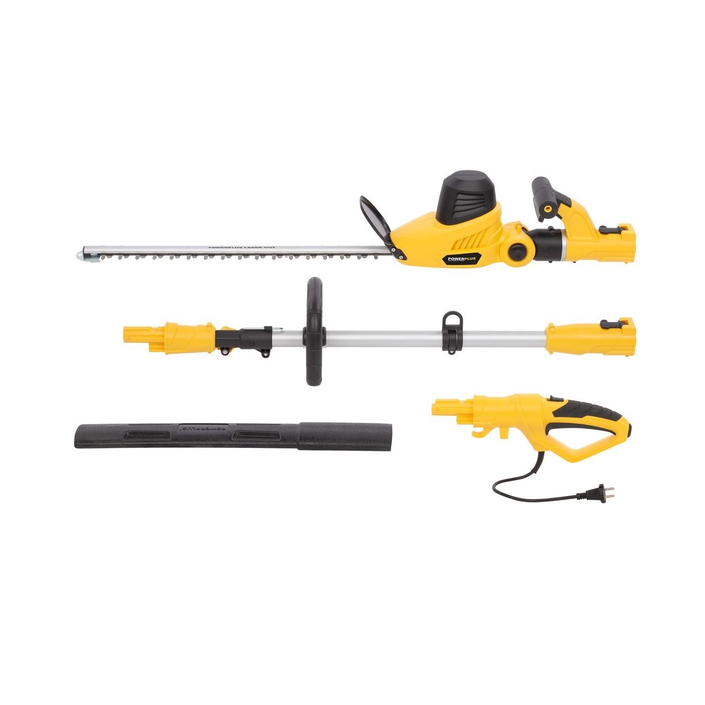 Powerplus POWXG2043 teleszkópos sövényvágó, elektromos, 750 W, penge hossza: 57 cm, nyél hossza ...