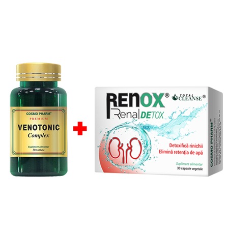 Pachet Picioare Usoare: Supliment alimentar Renox Renal Detox, 30 ...