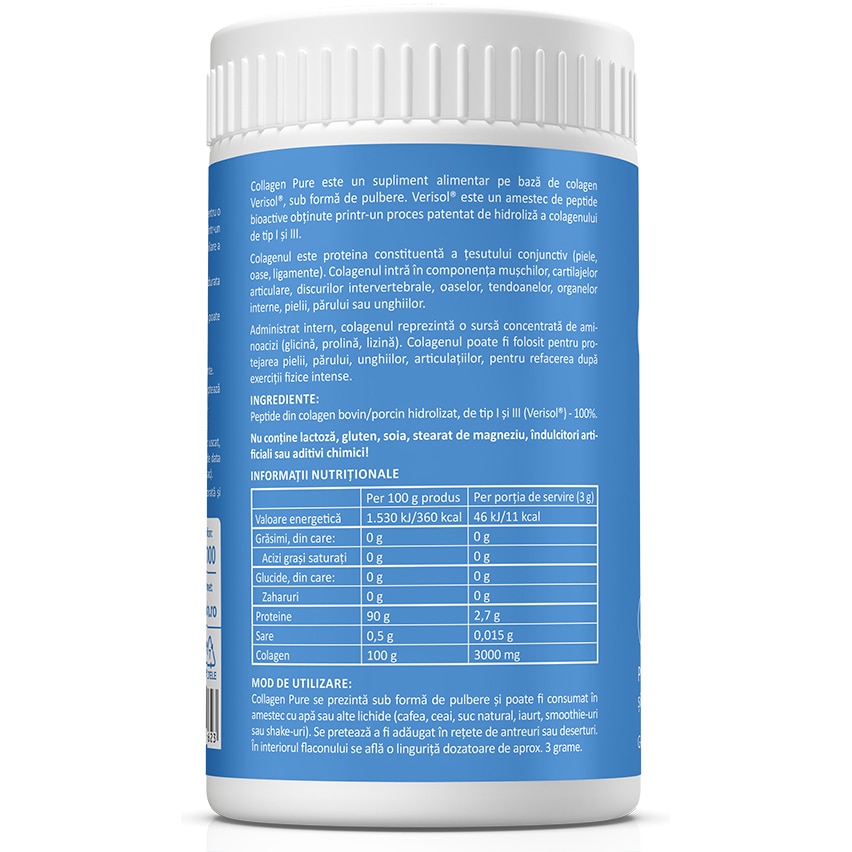 Supliment alimentar Colagen Pure, Zenyth, 150g - eMAG.ro