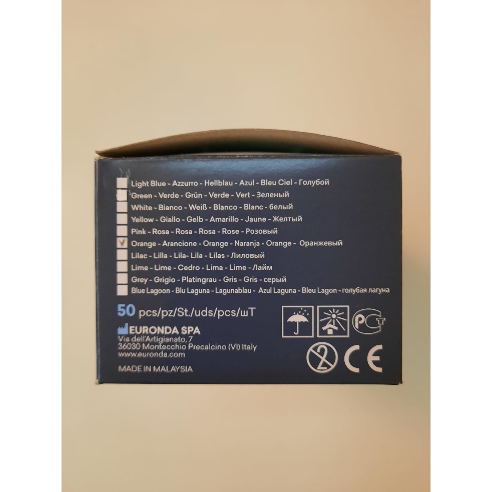 Set 50 bucati Masti medicale Monoart Euronda portocaliu - eMAG.ro