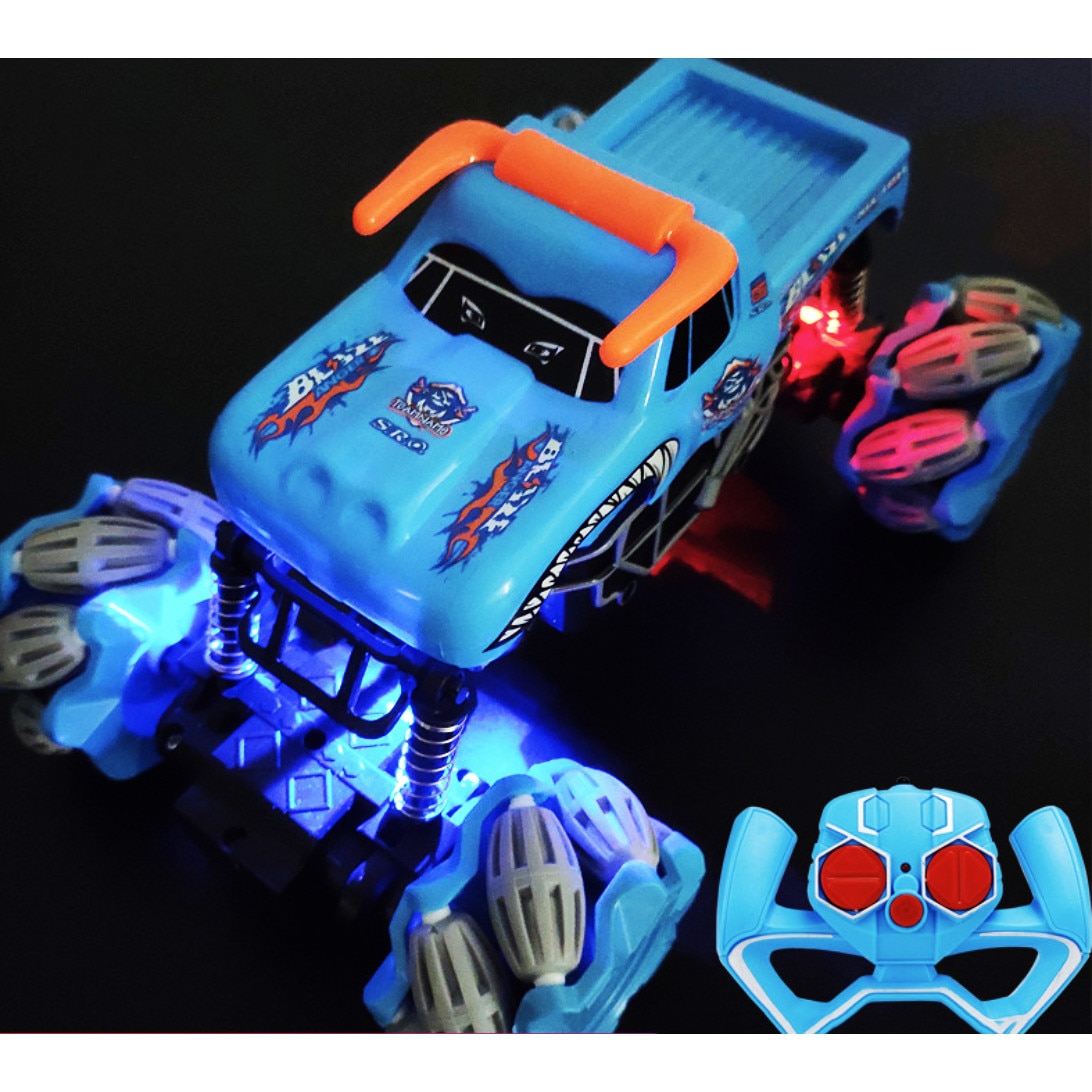 Masina Monster TRUCK AKU Off-Road cu Telecomanda, Incarcare USB, Merge ...