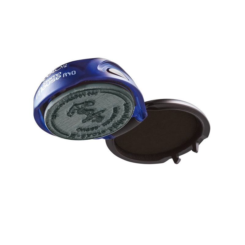 Mouse Colop Stamp, R40, de buzunar, rotund, 40 mm, Indigo - eMAG.ro