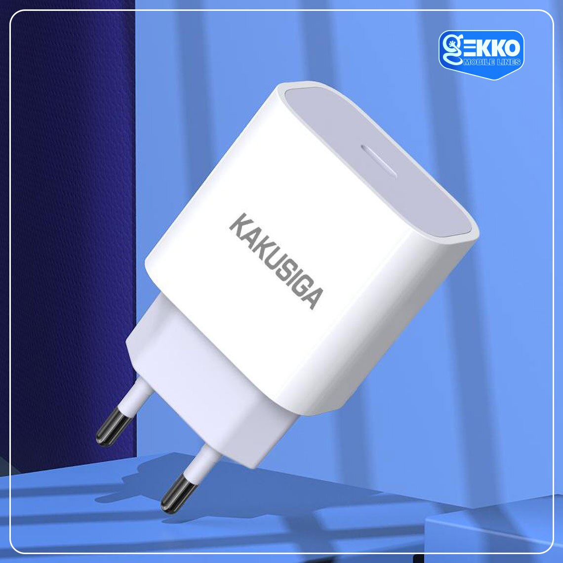Adaptor priza, Fast Charging, USB-C, cu Power Delivery 20W, 3A, Alb (KSC-500) - eMAG.ro