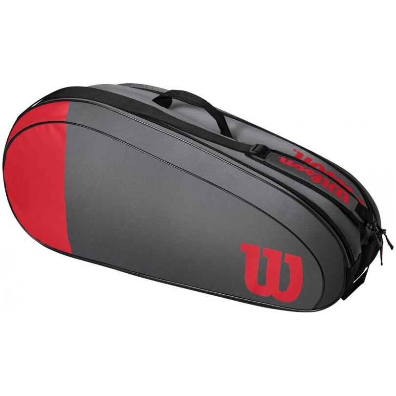 Geanta Wilson Team, 6 rachete, rosu/gri - eMAG.ro
