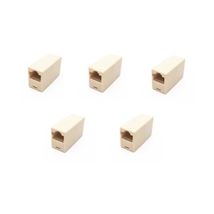 Adaptor / Mufa de prelungire cablu retea cat 6 alb, UTP / FTP / RJ45 ...