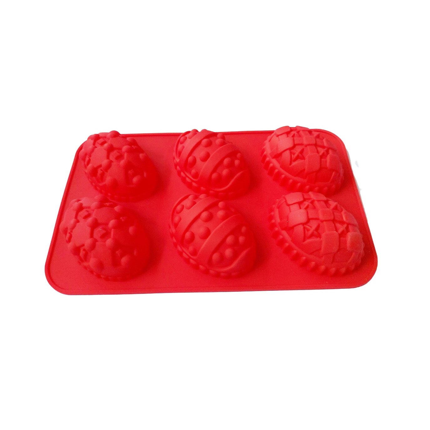 Forma din silicon pentru prajituri in forma de ou, 6 cavitati, 101COF ...
