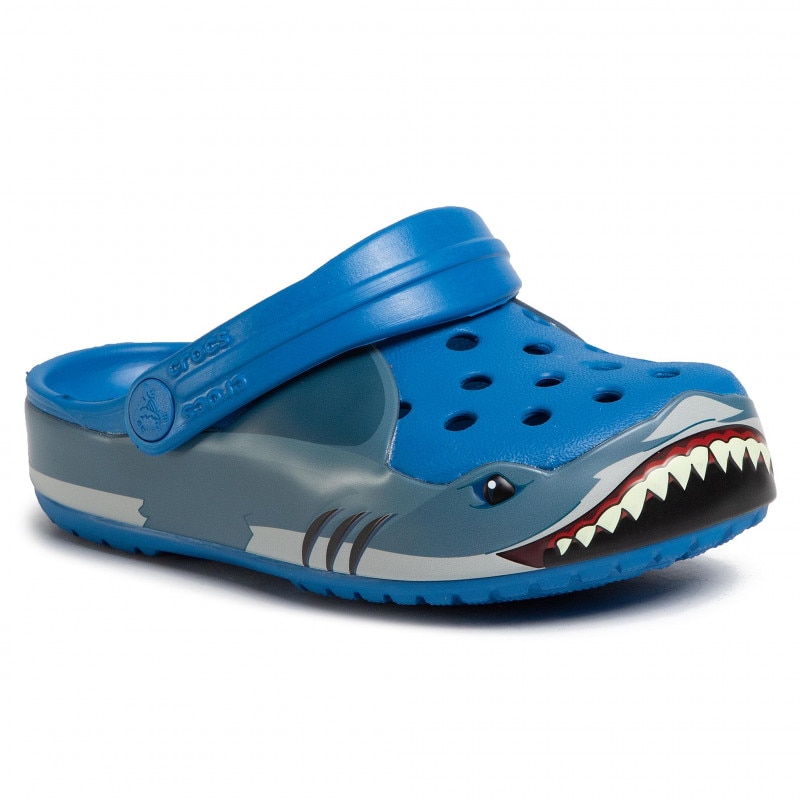 Crocs Fun Lab Shark Band Slippers Bright Cobalt, Blue, 29/30 - eMAG.bg