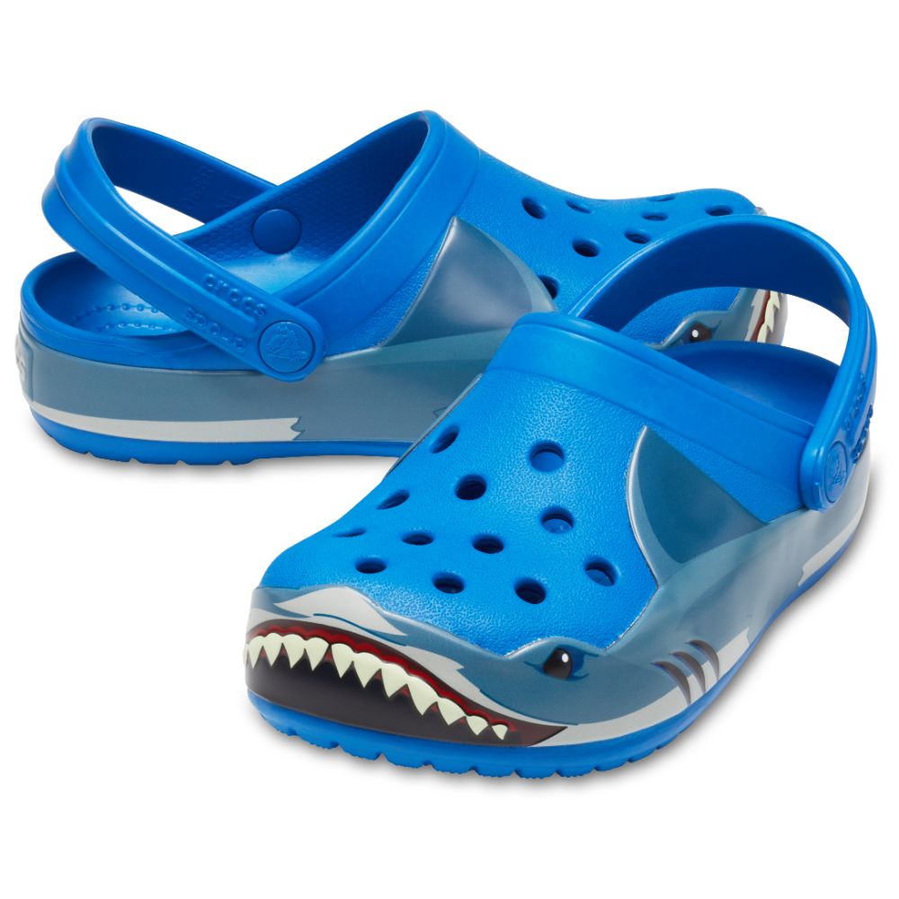 Crocs Fun Lab Shark Band Slippers Bright Cobalt, Blue, 29/30 - eMAG.bg