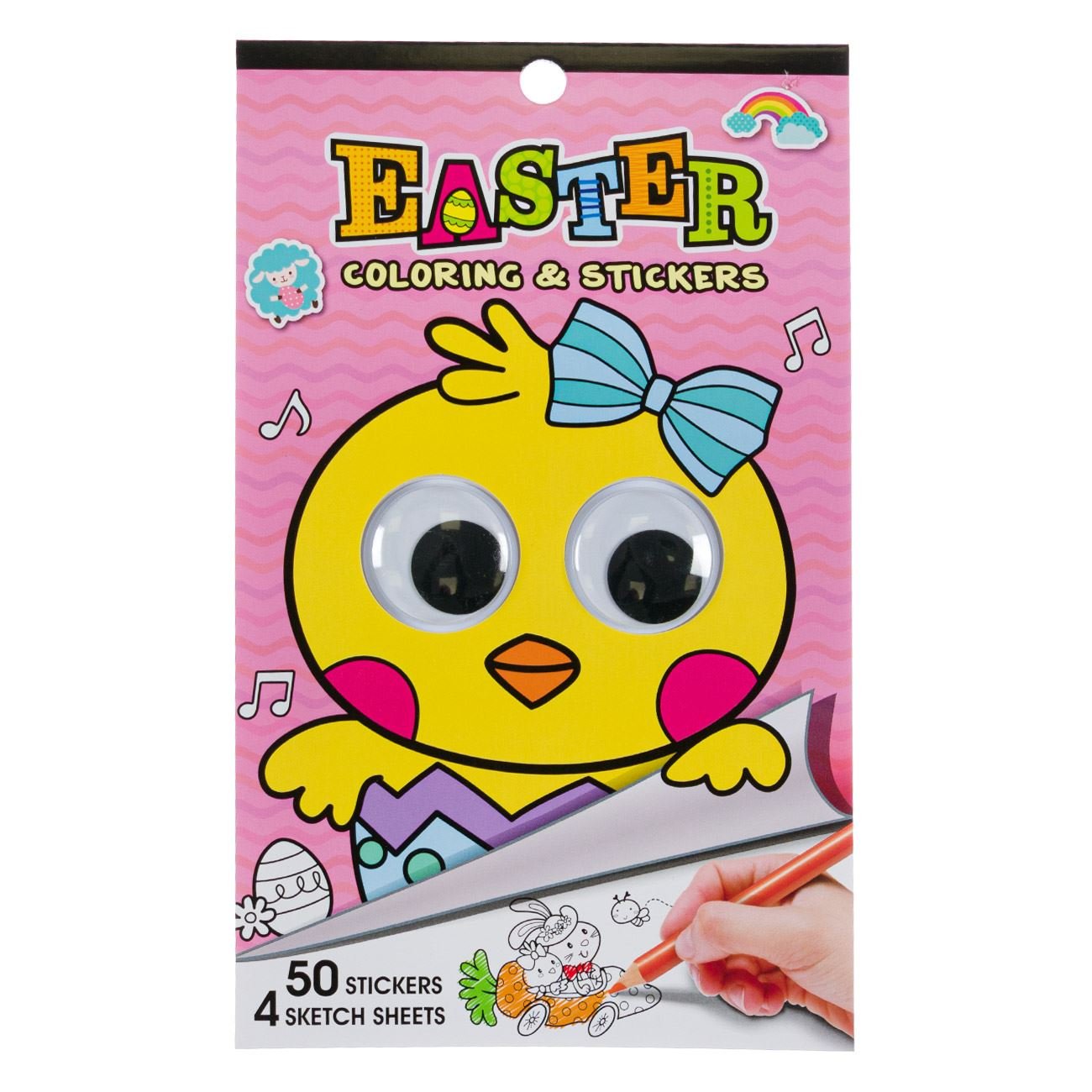 Album pentru colorat cu 54 stickere de Paste, DecorCasa, 14 x 23 cm ...