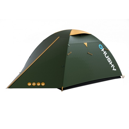 Cort camping Husky Bird 3 classic, Green - eMAG.ro