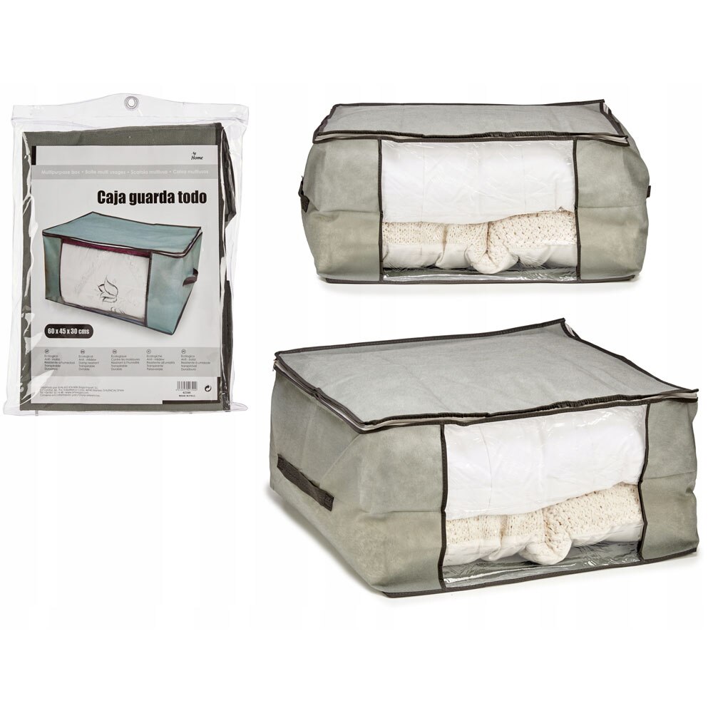 Cutie Depozitare Haine/Paturi 60x45x30 cm Home Gri - eMAG.ro