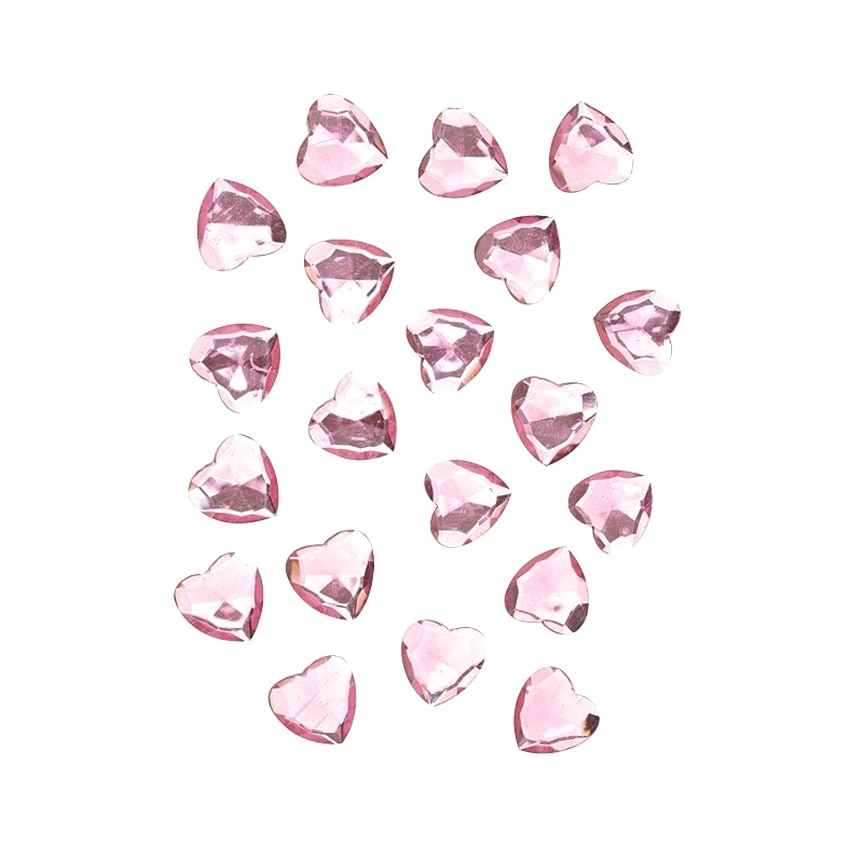 Set 20 inimi autoadezive de culoare roz, 2 cm - eMAG.ro