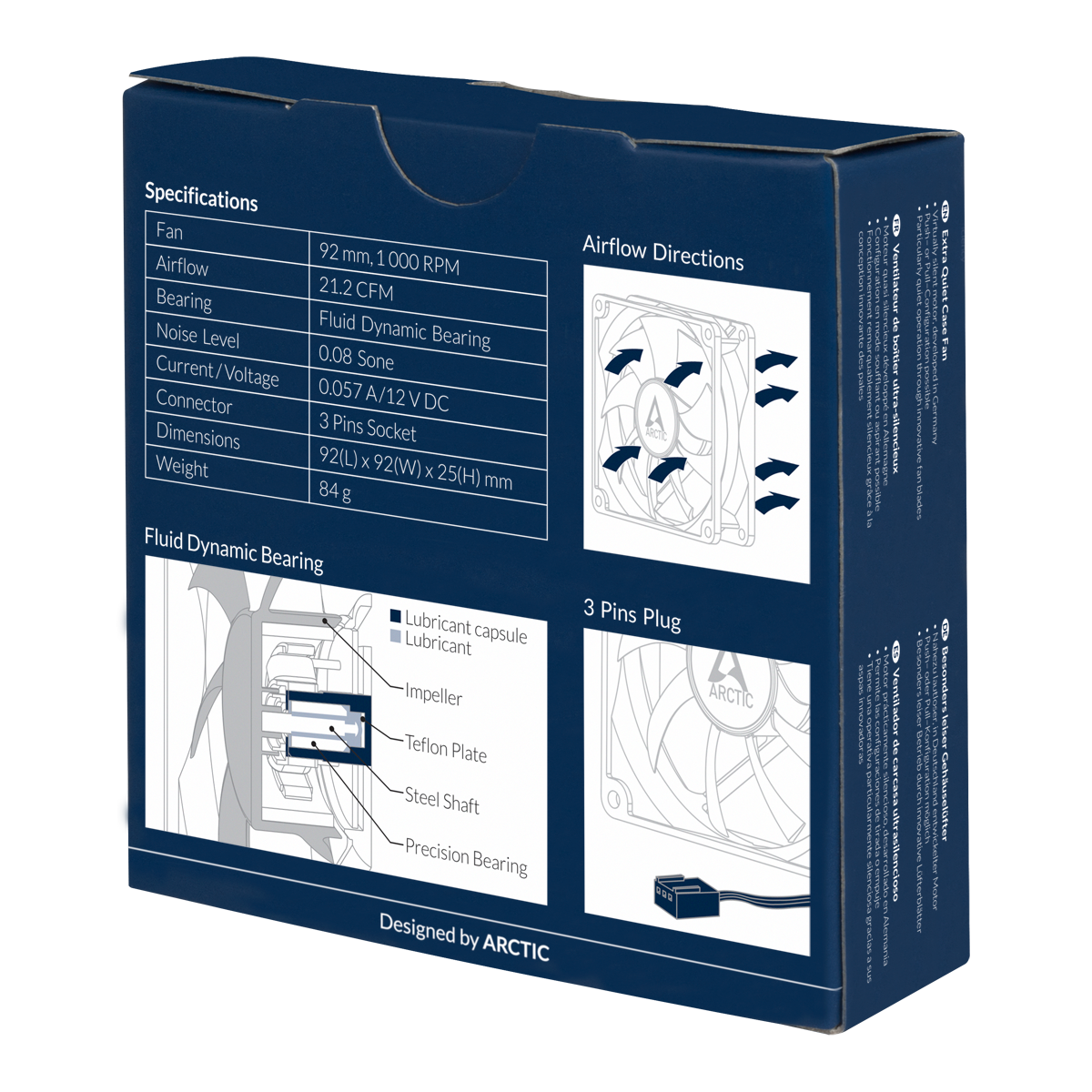 Ventilator ARCTIC F9 Silent Black, 92mm - eMAG.ro
