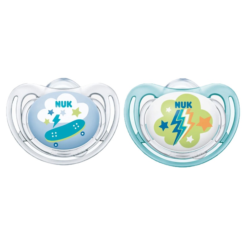 2 db szilikon fogszabályozó cumi készlet Nuk Freestyle 736208A-3, kék 3 év - eMAG.hu