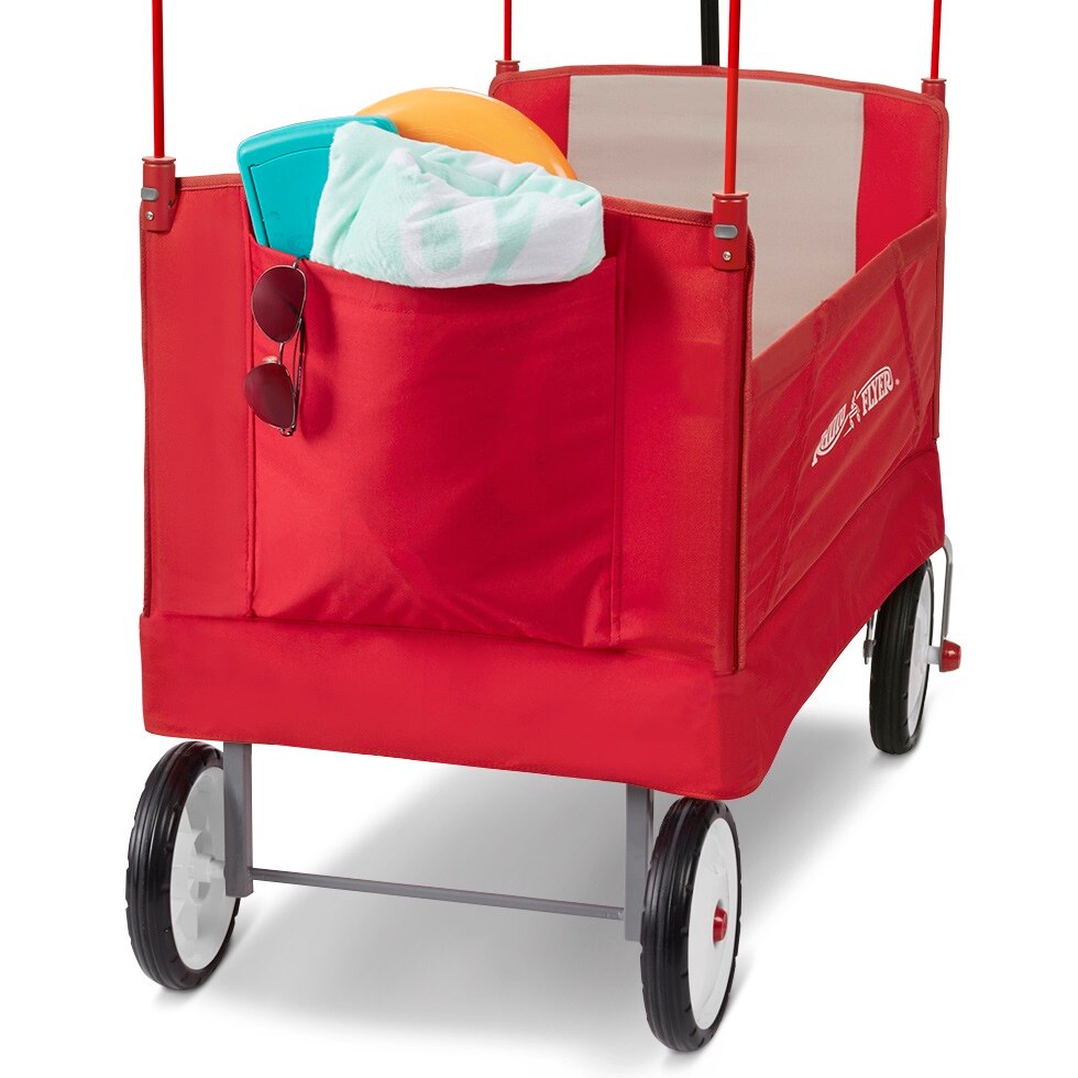 Carucior pliabil de tractat Radio Flyer - EZ Fold Wagon - eMAG.ro