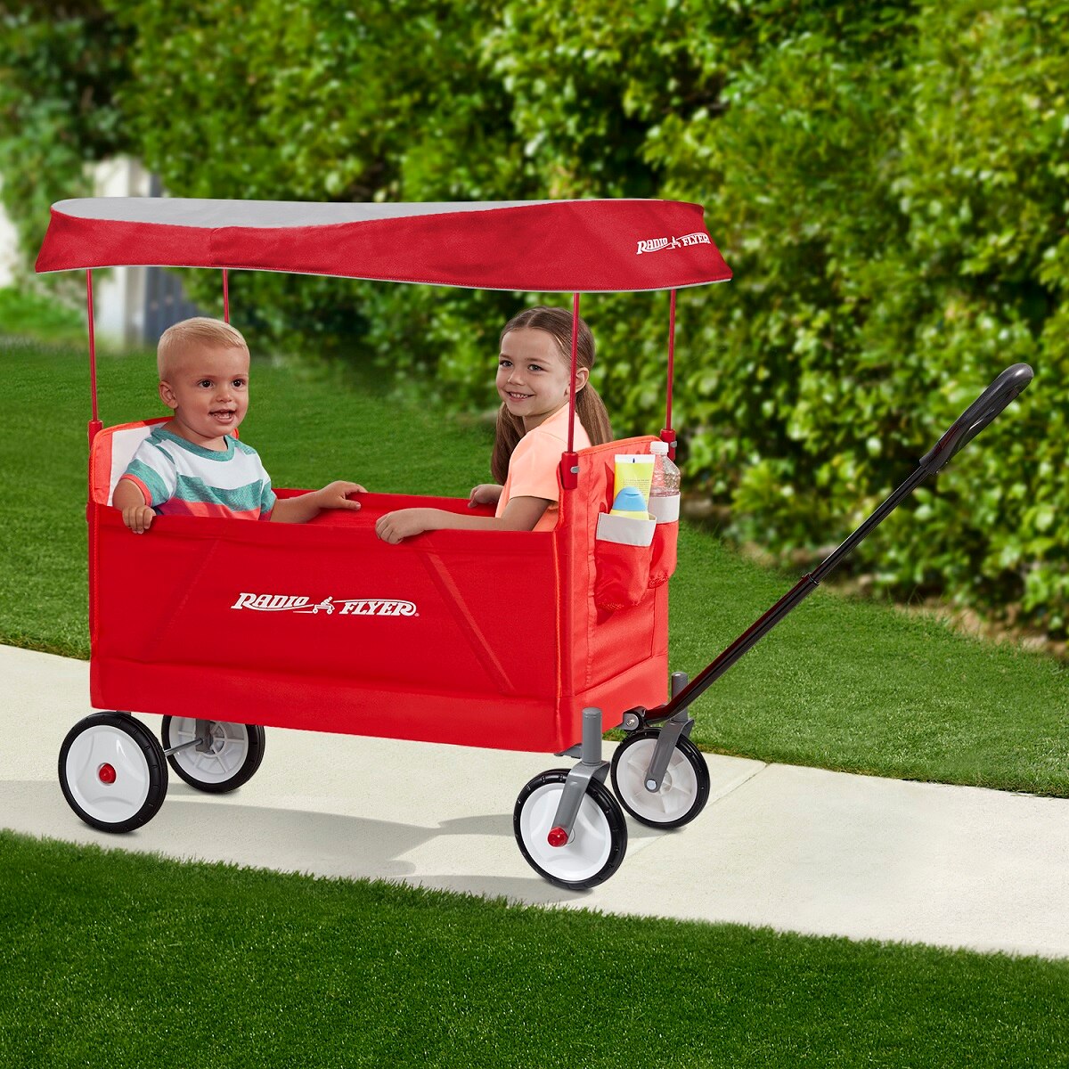 Carucior pliabil de tractat Radio Flyer - EZ Fold Wagon - eMAG.ro