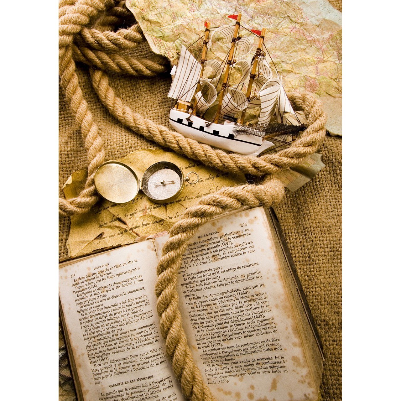 Falikép Régi iránytű 3 - 71x100cm - Legjobb dekor - eMAG.hu