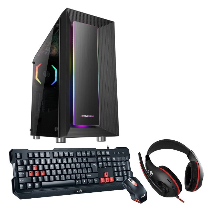 Sistem Gaming SmartPC Cronos C510 cu procesor Intel Core i5-9600KF, 3.7GHz, 8GB RAM DDR4, SSD ...
