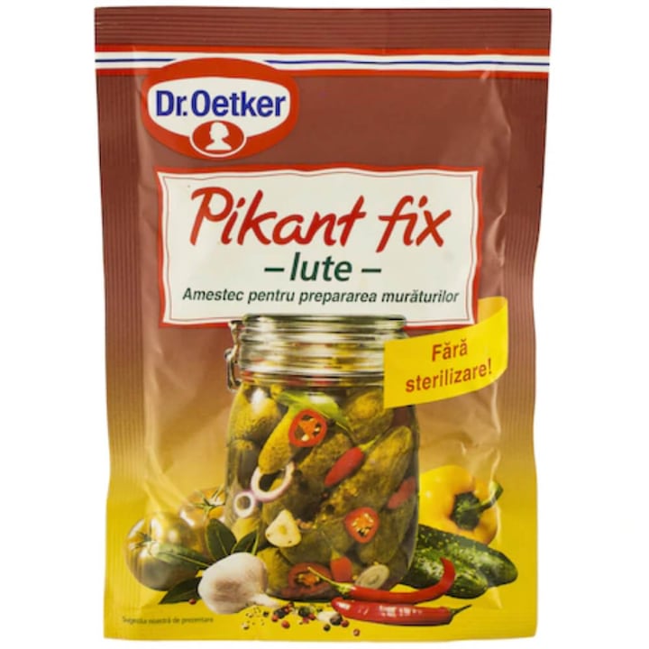 Pikant Fix Iute DR. OETKER, Ideal pentru Muraturi, 100 g, Conservant ...