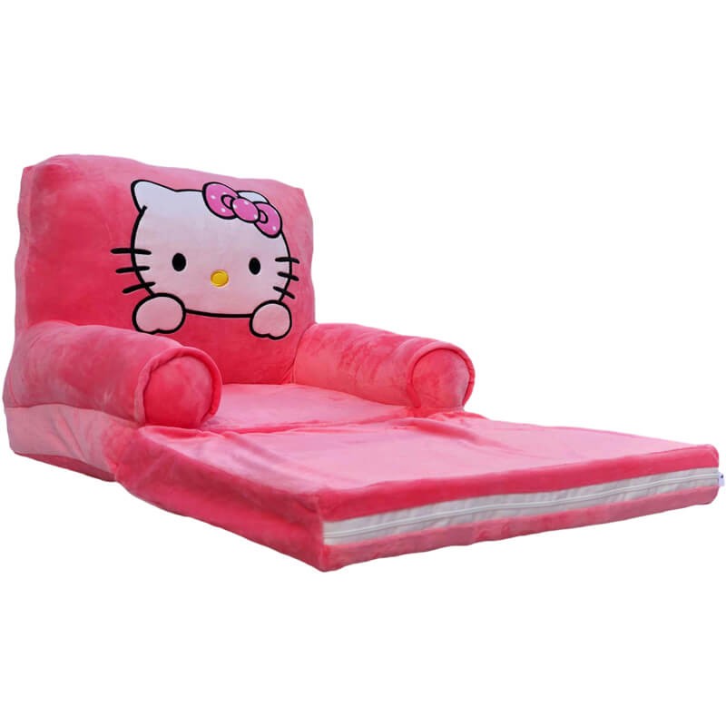 Fotoliu din plus extensibil Hello Kitty, roz - eMAG.ro