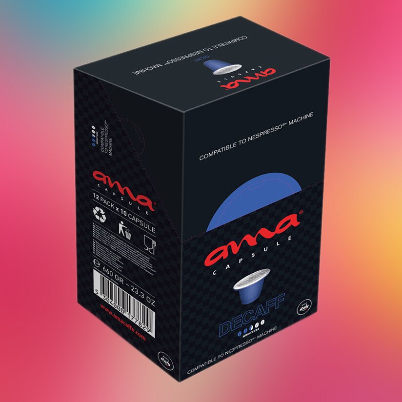 Cafea capsule, ama, Decaff, 12 x 10 capsule - eMAG.ro