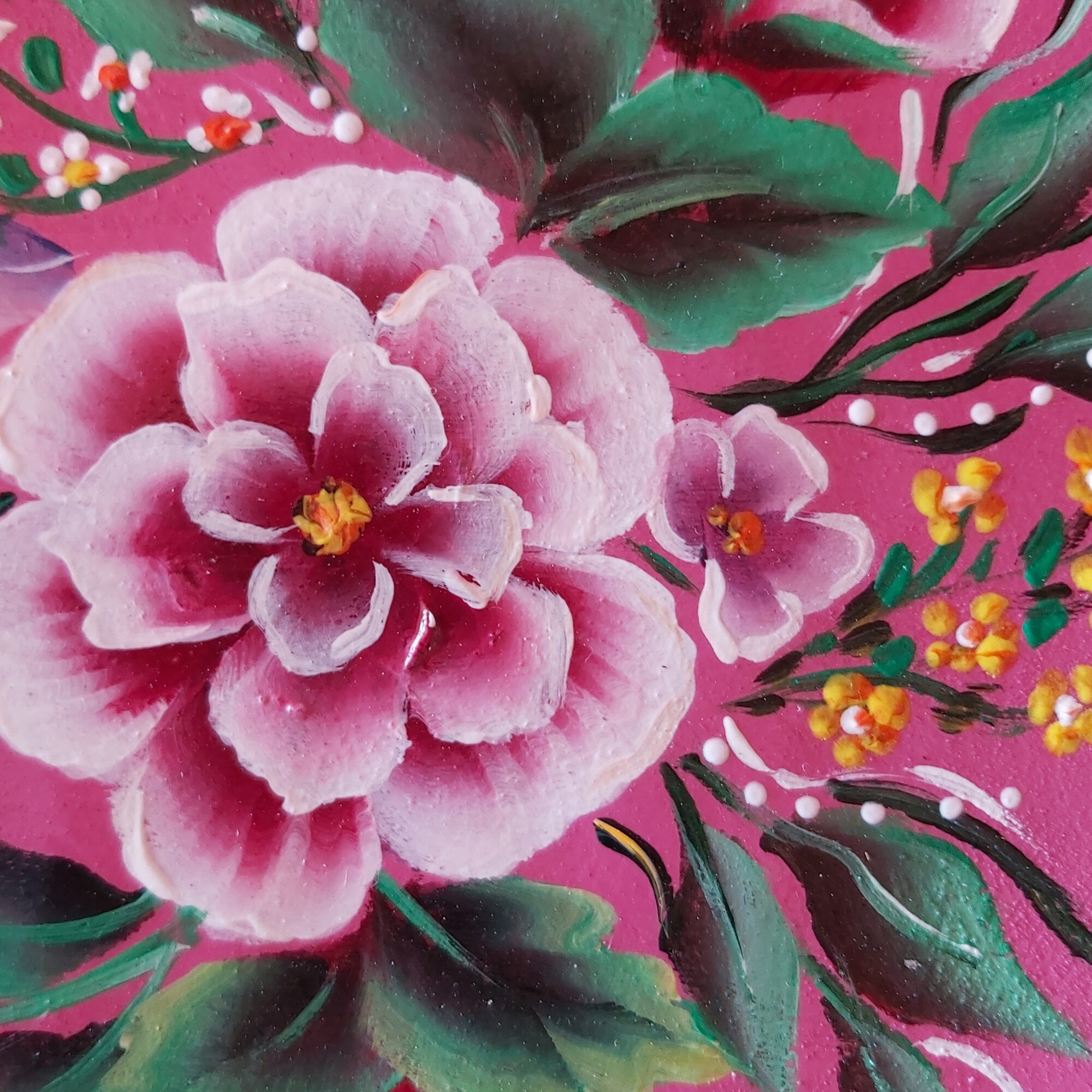 Scaun lemn cu trei picioare din lemn, living/bucatarie/dormitor, pictat ...