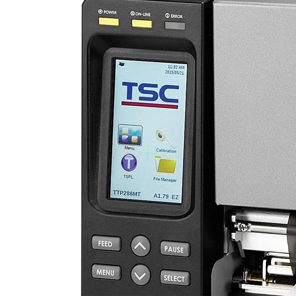 Imprimanta TSC TTP-286MT, 203 DPI, 216mm, 152 mm/s, display LCD ...