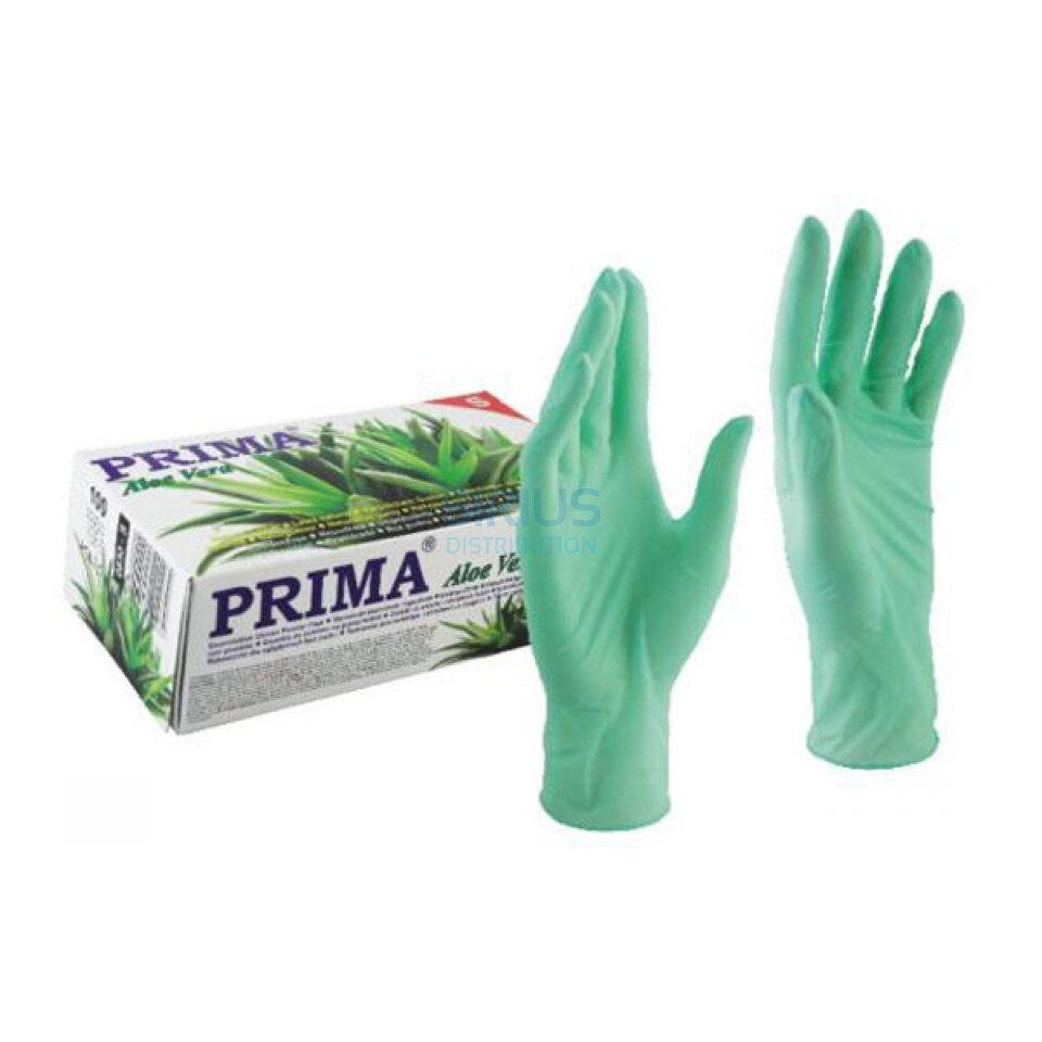 Set manusi examinare Aloe Vera nepudrate, Prima, S, 100 buc - eMAG.ro