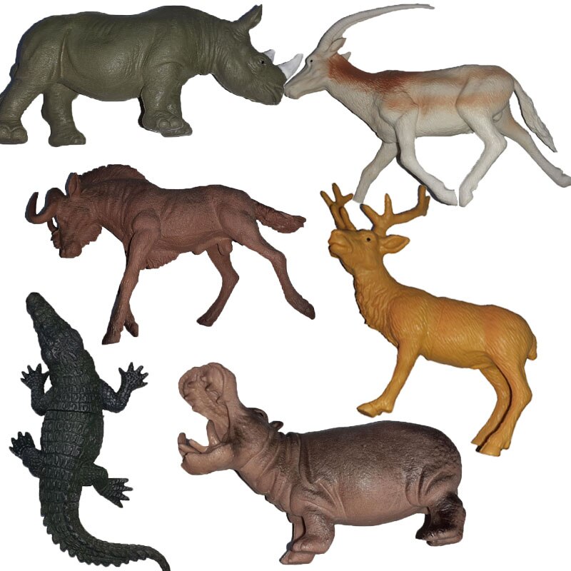 Set 6 figurine animale 10 cm Ucok 236070, Multicolor - eMAG.ro