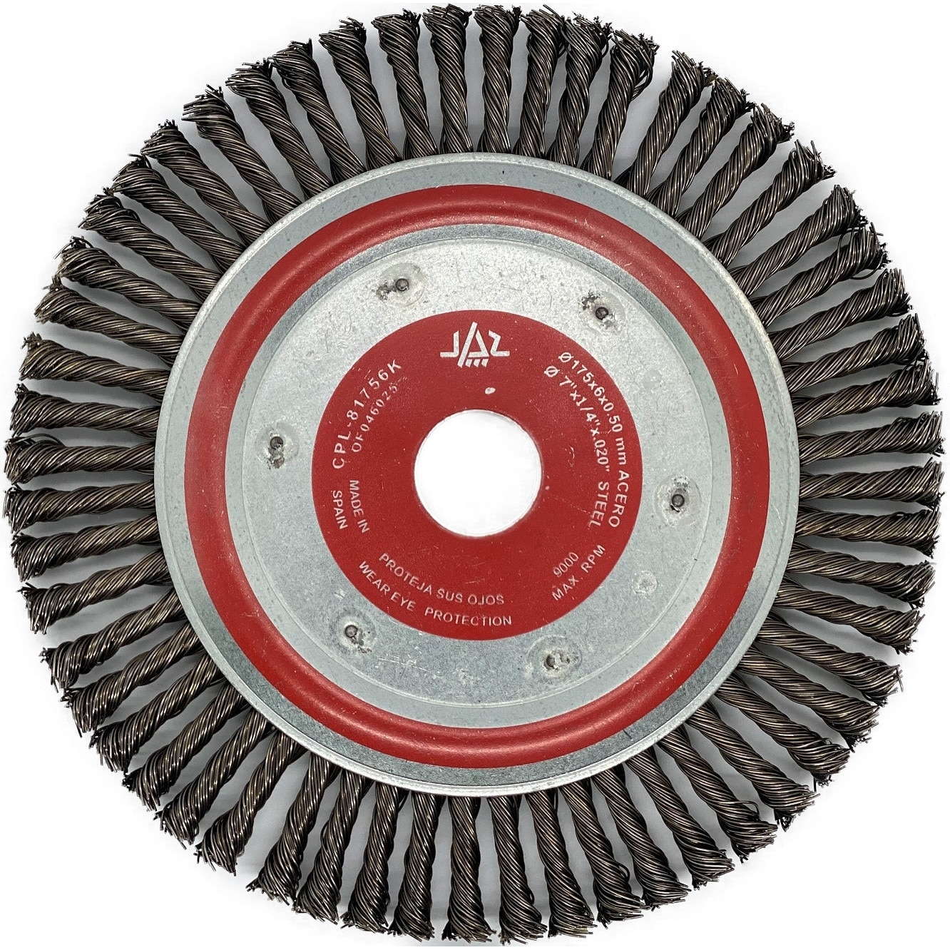 Perie Disc Toroane Petroliera Ø 175mm, JAZ, sarma otel 0,50mm, gaura ...