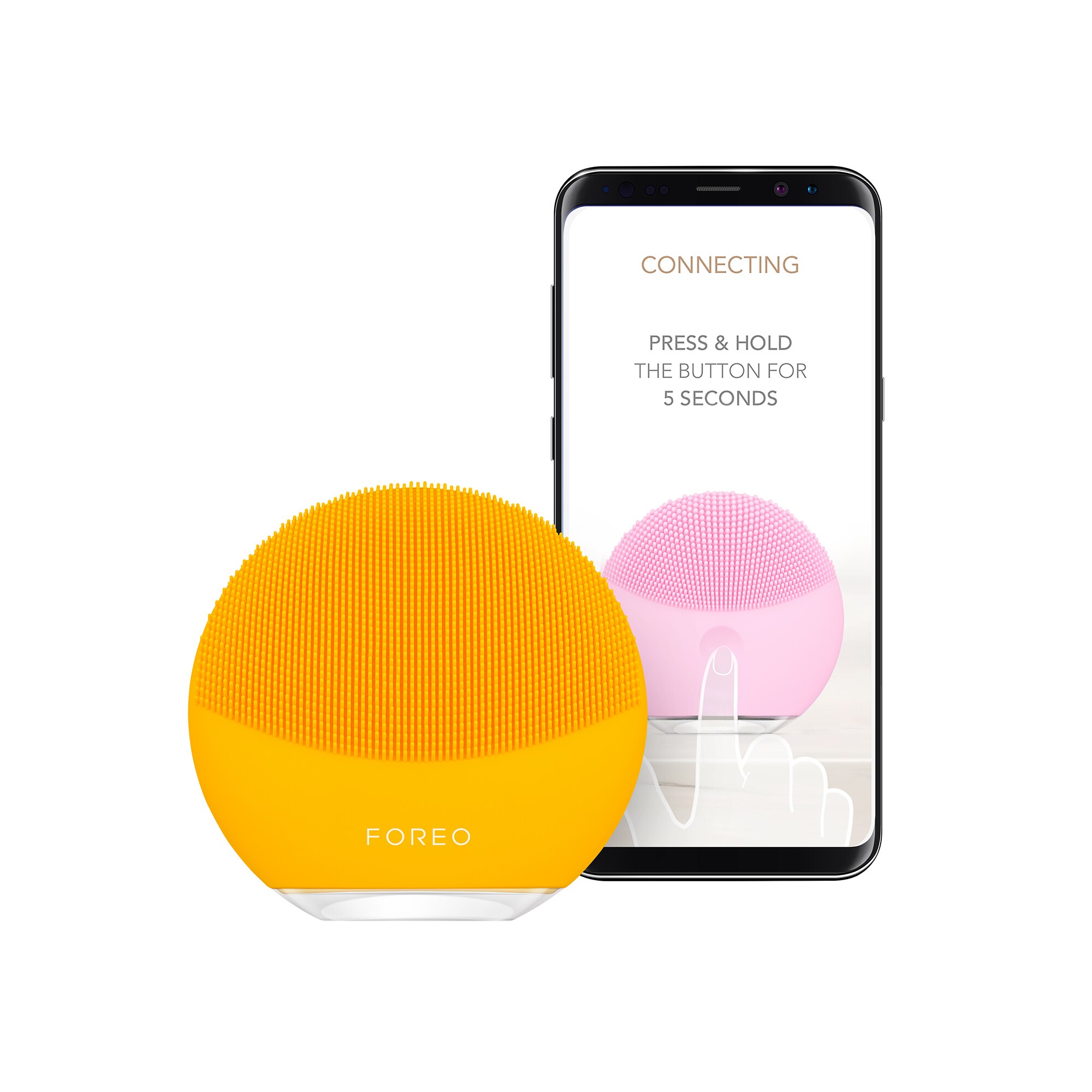 Уред за почистване на лице FOREO LUNA mini 3 Sunflower Yellow - eMAG.bg