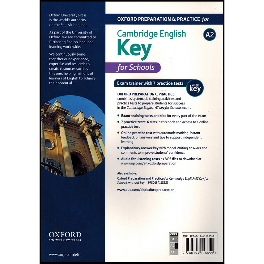 Oxford Preparation and Practice for Cambridge English: A2 Key for ...