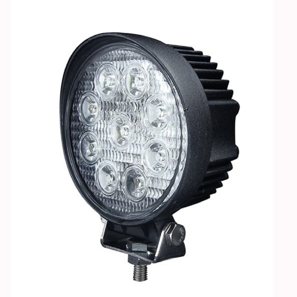Proiector LED Auto Offroad 27W/12V-24V, 1980 Lumeni, Rotund, Spot Beam ...