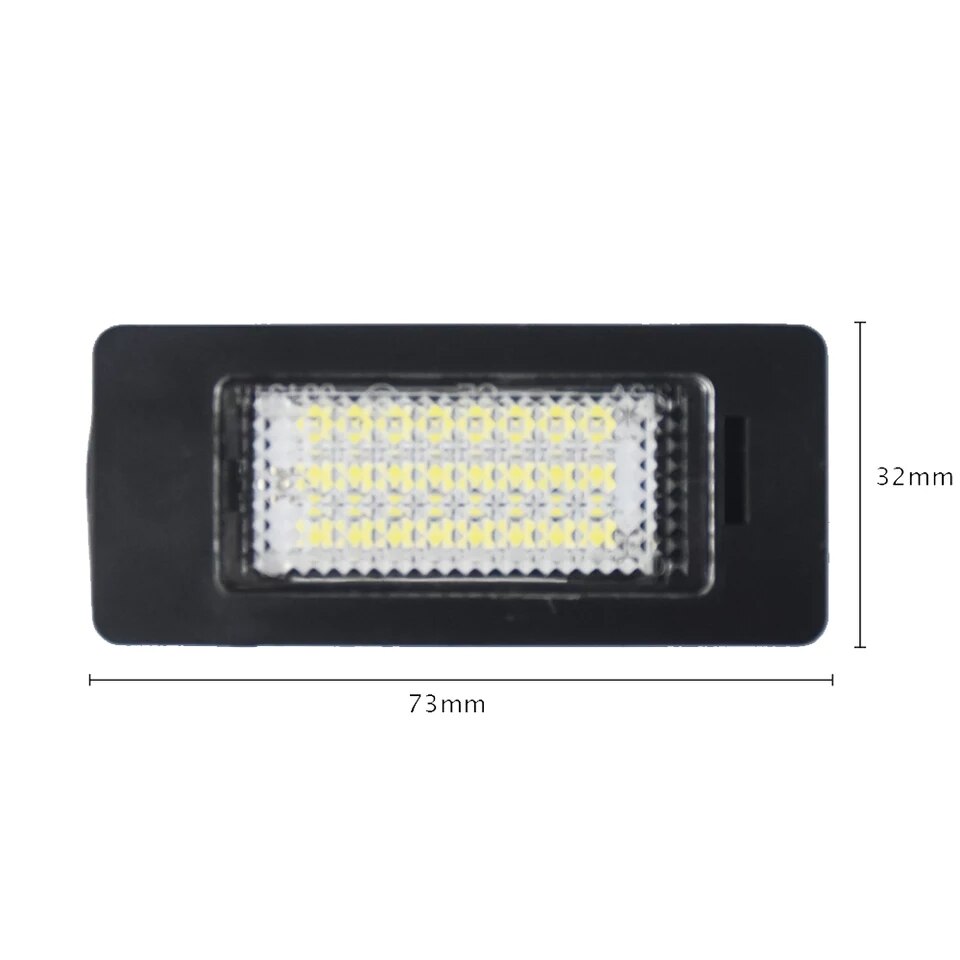 Set 2 lampi numar LED, fara eroare de bec ars Audi A1, A3 8V, A4 B8, A5 ...