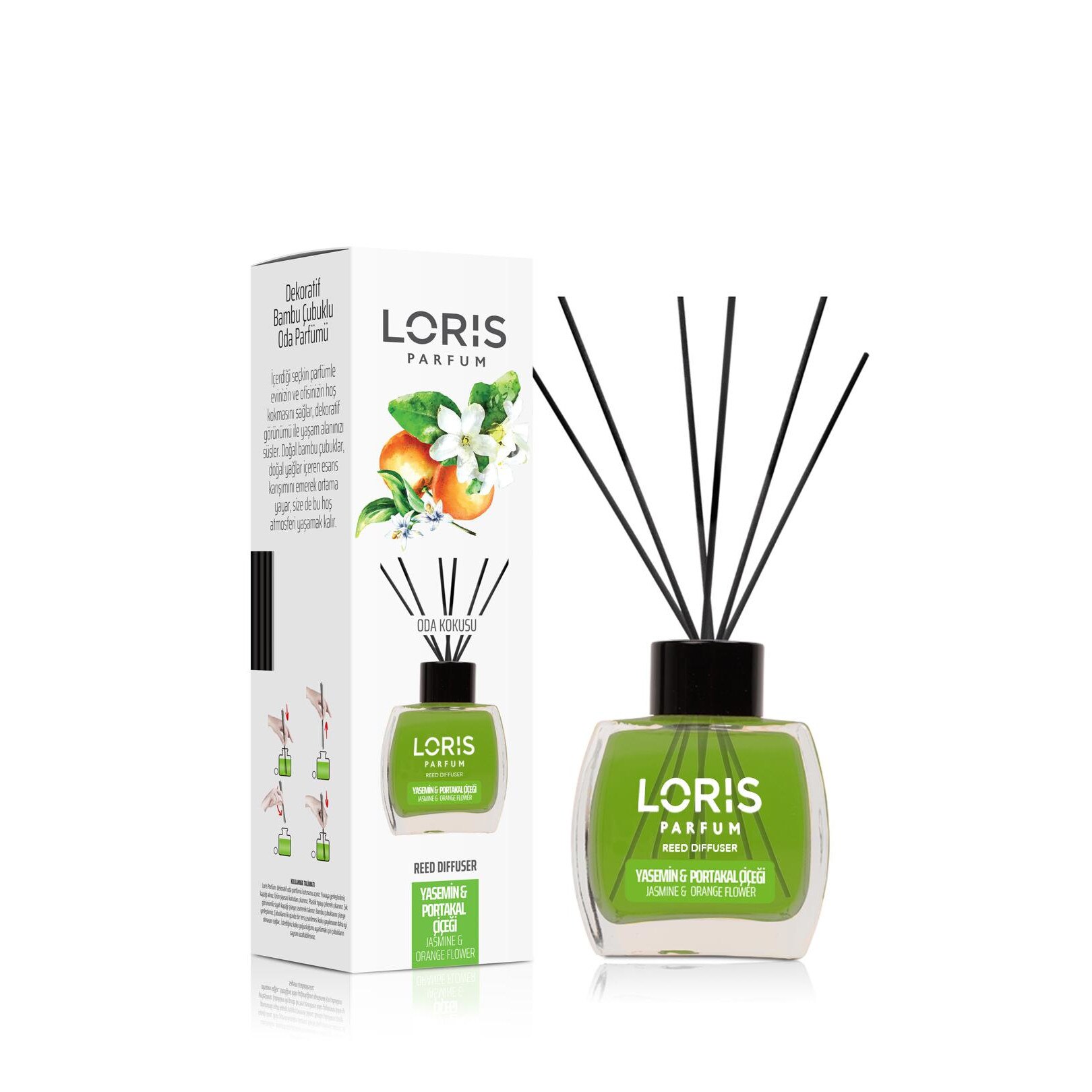 Odorizant de camera Loris 120 ml, Iasomie si Floare de Portocal - eMAG.ro