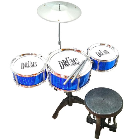 Tobe albastre cu scaunel - instrument muzical pentru copii - eMAG.ro