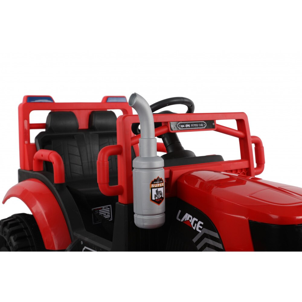 Tractor electric cu remorca si telecomanda Nichiduta Country Red - eMAG.ro