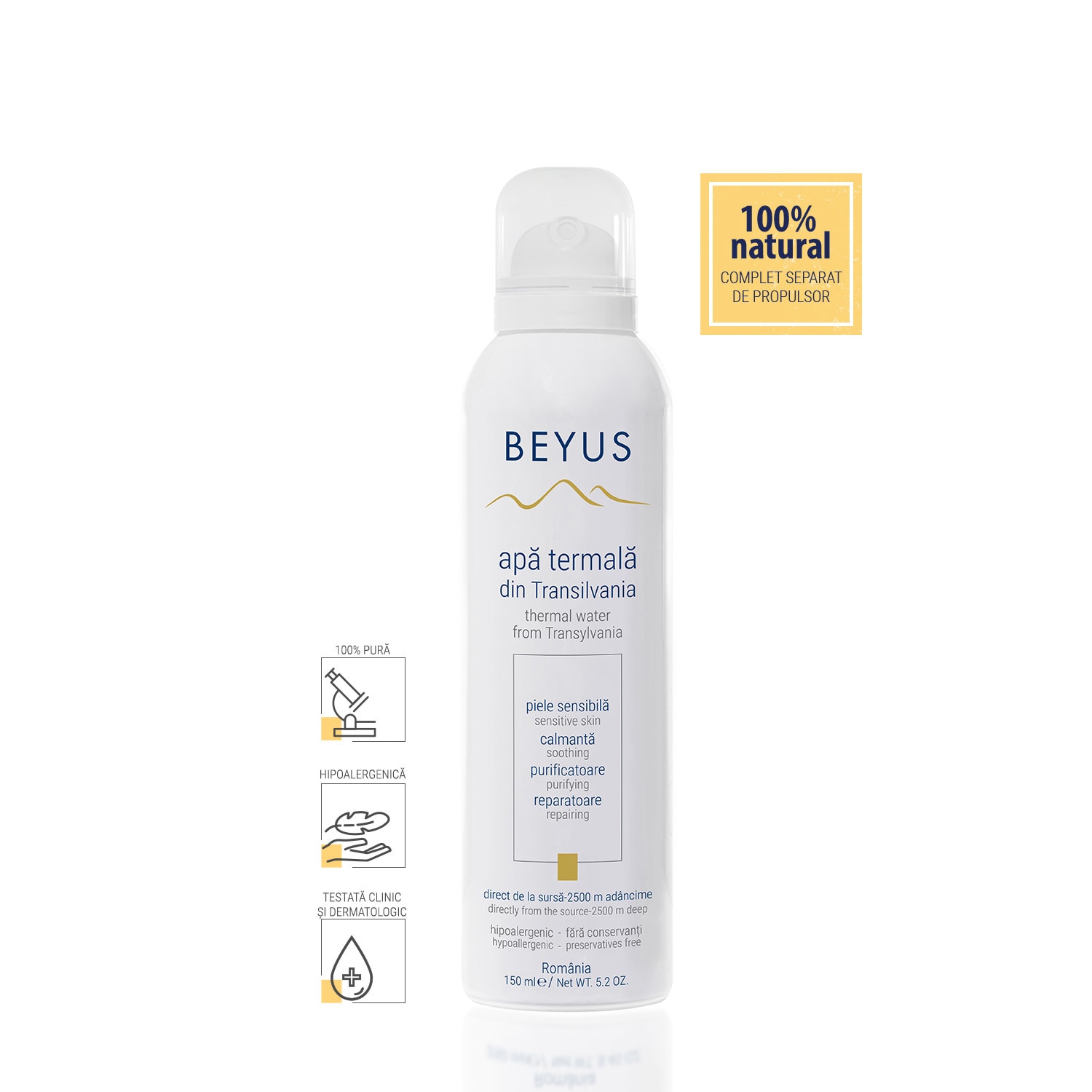 Pachet 2 x Apa Termala din Transilvania - BEYUS toate tipurile de piele ...