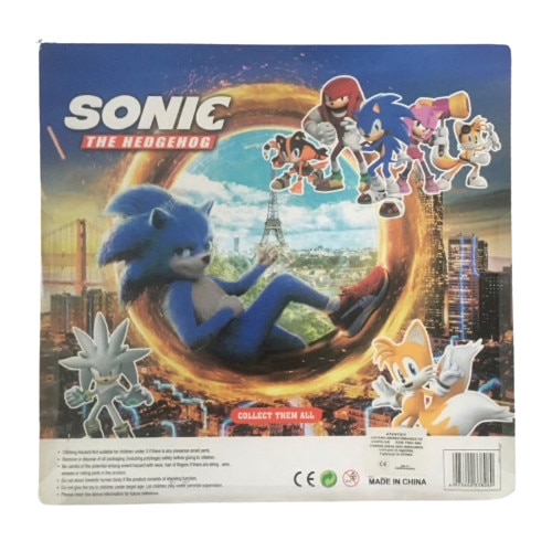 Set 4 figurine, Super Sonic - The Hedgehog, multicolor, pentru copii ...