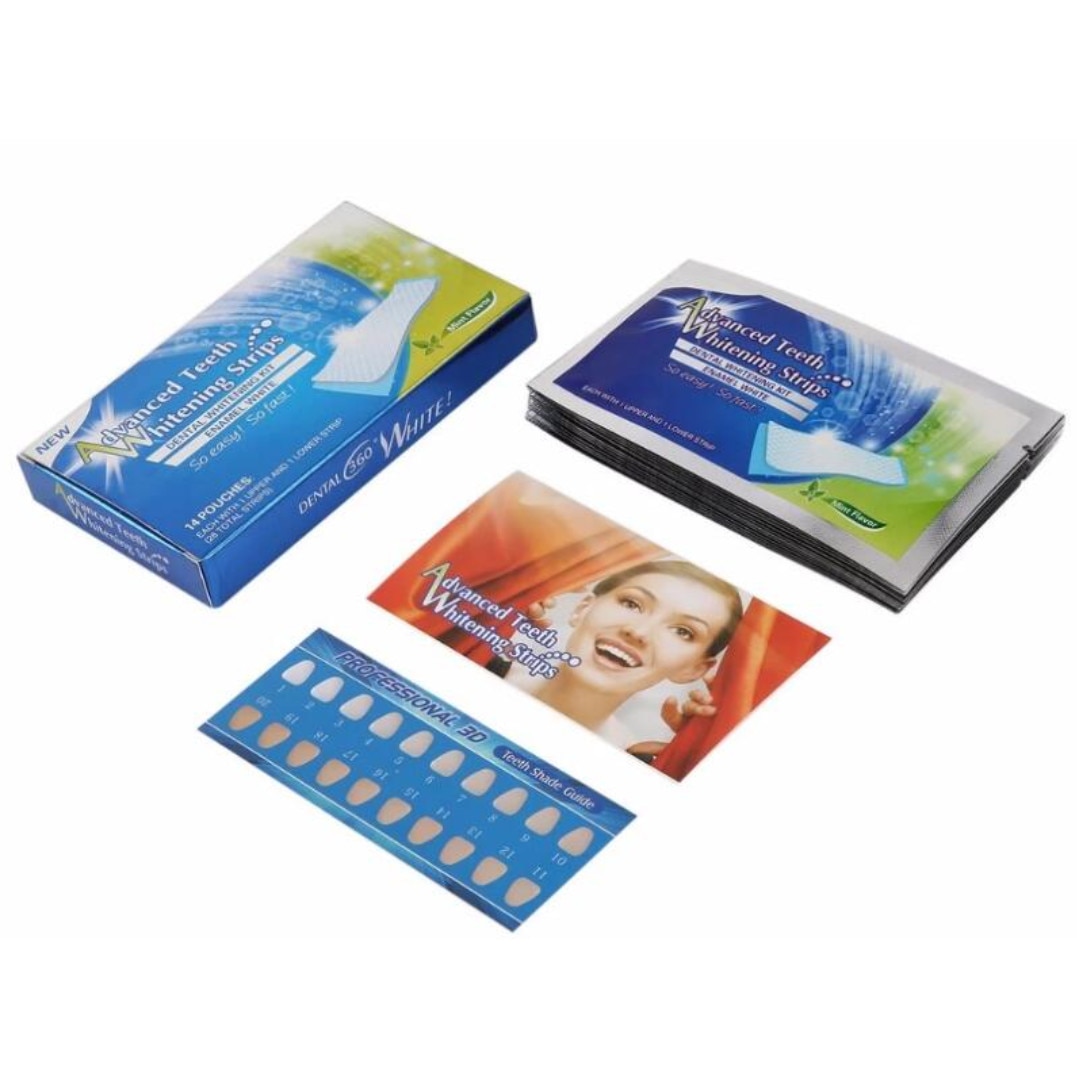 Tratament Benzi Albire Dinti cu Gel, Advanced Teeth Whitening Strips ...