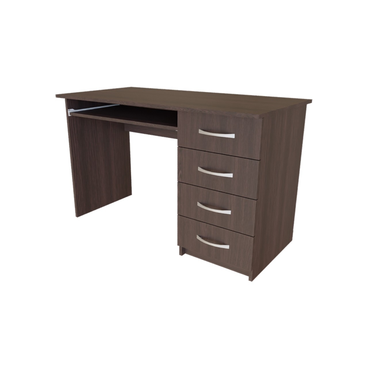 Birou Lewis wenge cu 4 sertare, 120x60x75cm - eMAG.ro
