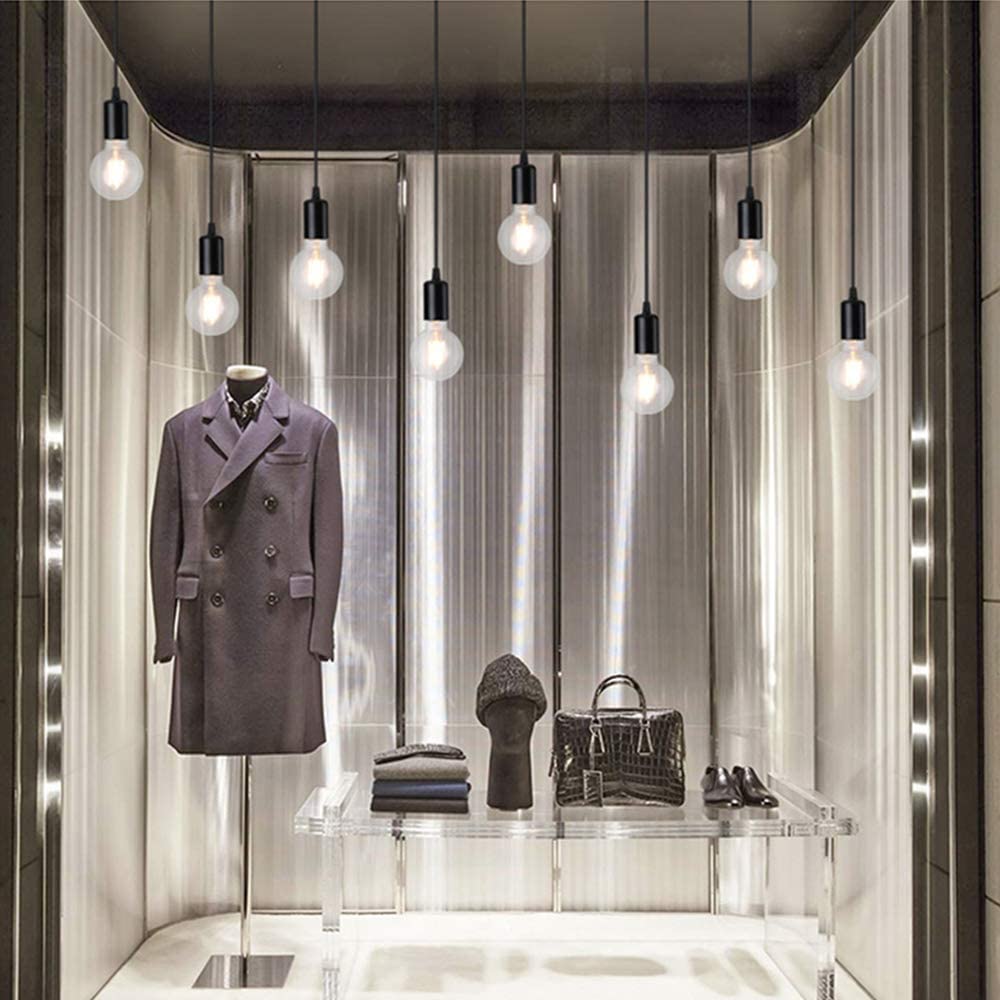 Lustra simpla E27 cu fir ajustabil - eMAG.ro