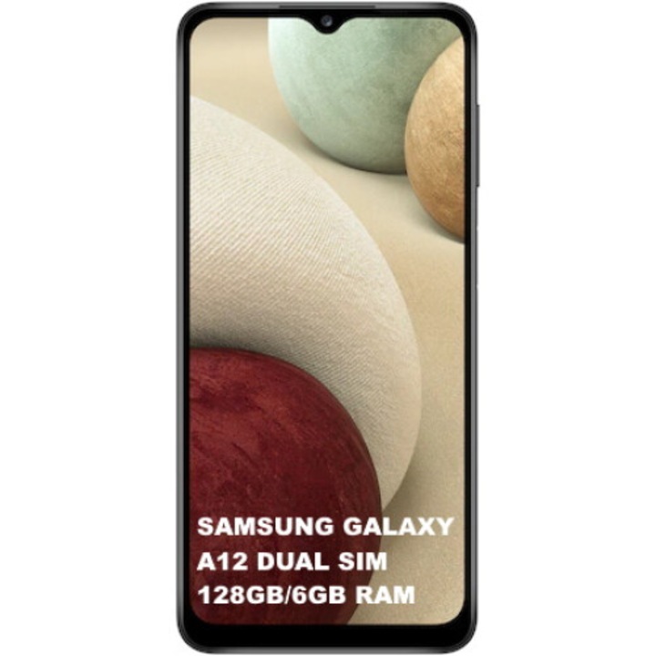 Telefon mobil Samsung Galaxy A12, Dual SIM, 128GB, 6GB RAM, 4G, Black ...