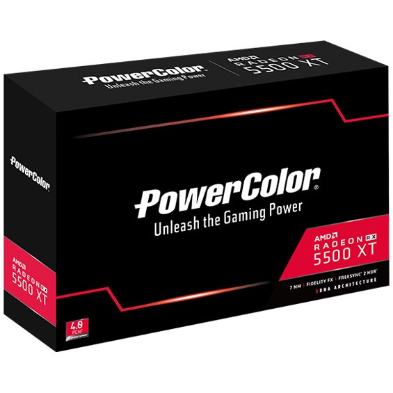 Placa video PowerColor Radeon™ RX 5500 XT, 8GB GDDR6, 128-bit - eMAG.ro