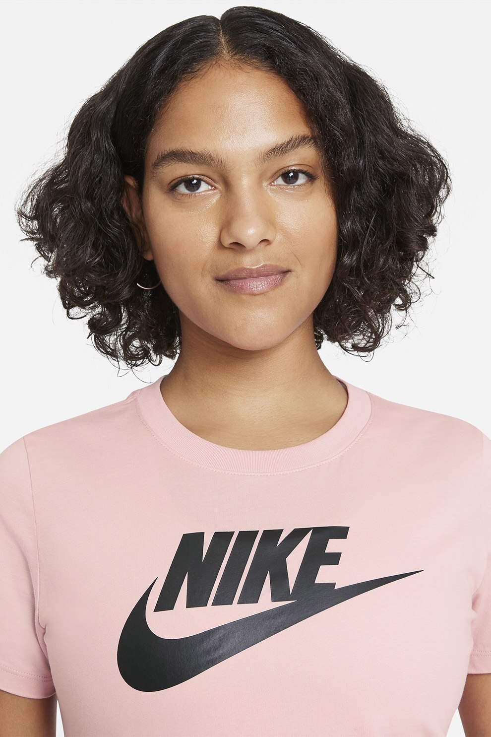 Nike, Tricou cu imprimeu logo Sportswear Essential Icon Futura, Roz ...